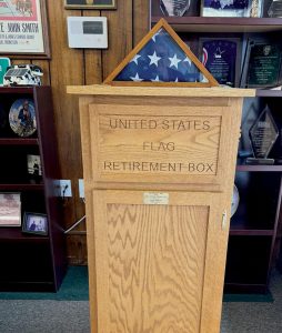 New Location for the Flag Retirement Box – The Fayette Falcon